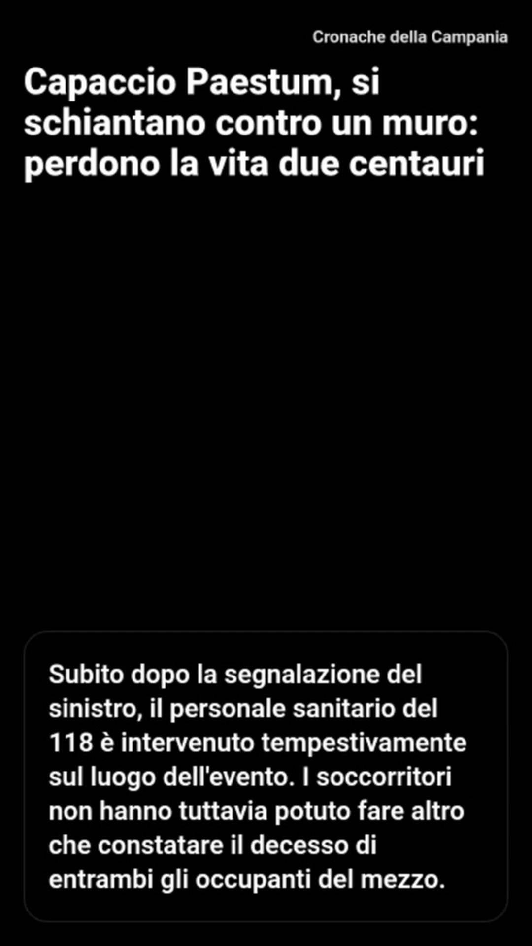 svt-capaccio-paestum-si-schiantano-contro-un-muro-perdono-la-vita-due ...