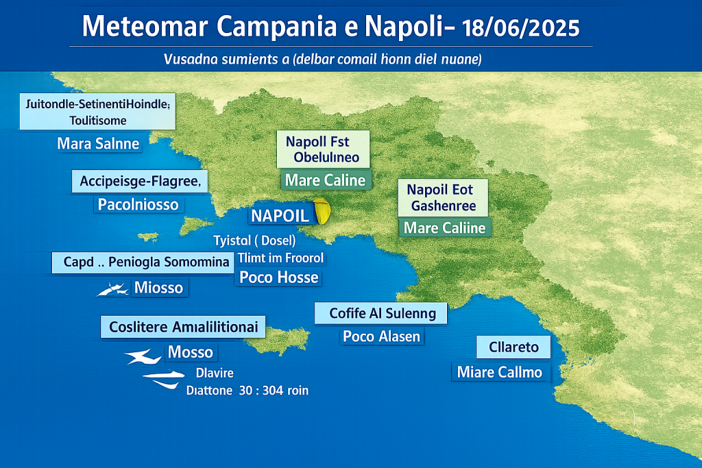 Meteomar Naples and Campania, forecast for today, June 18, 2026: calm ...